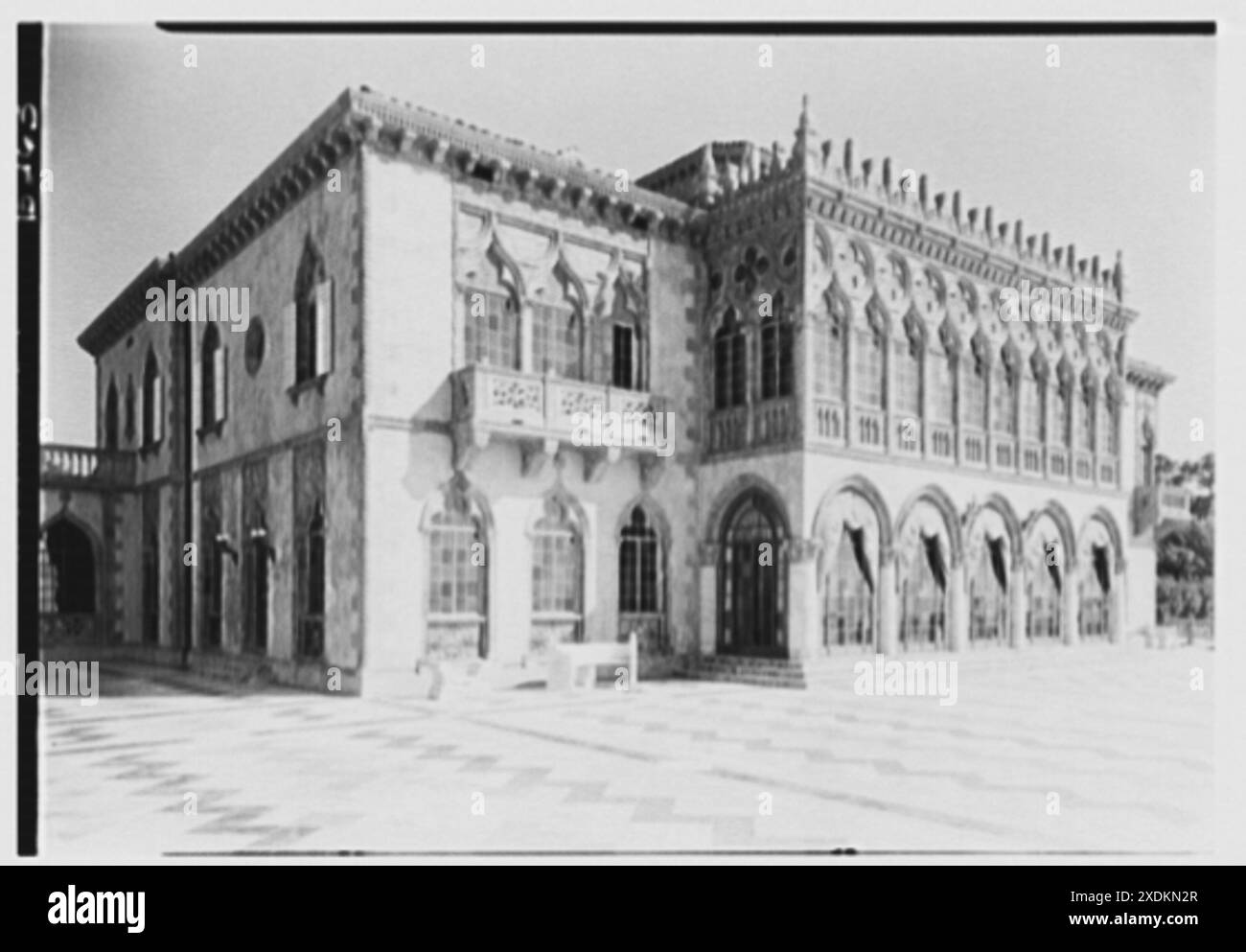 John Ringling, residence in Sarasota, Florida. Terrace and house from ...