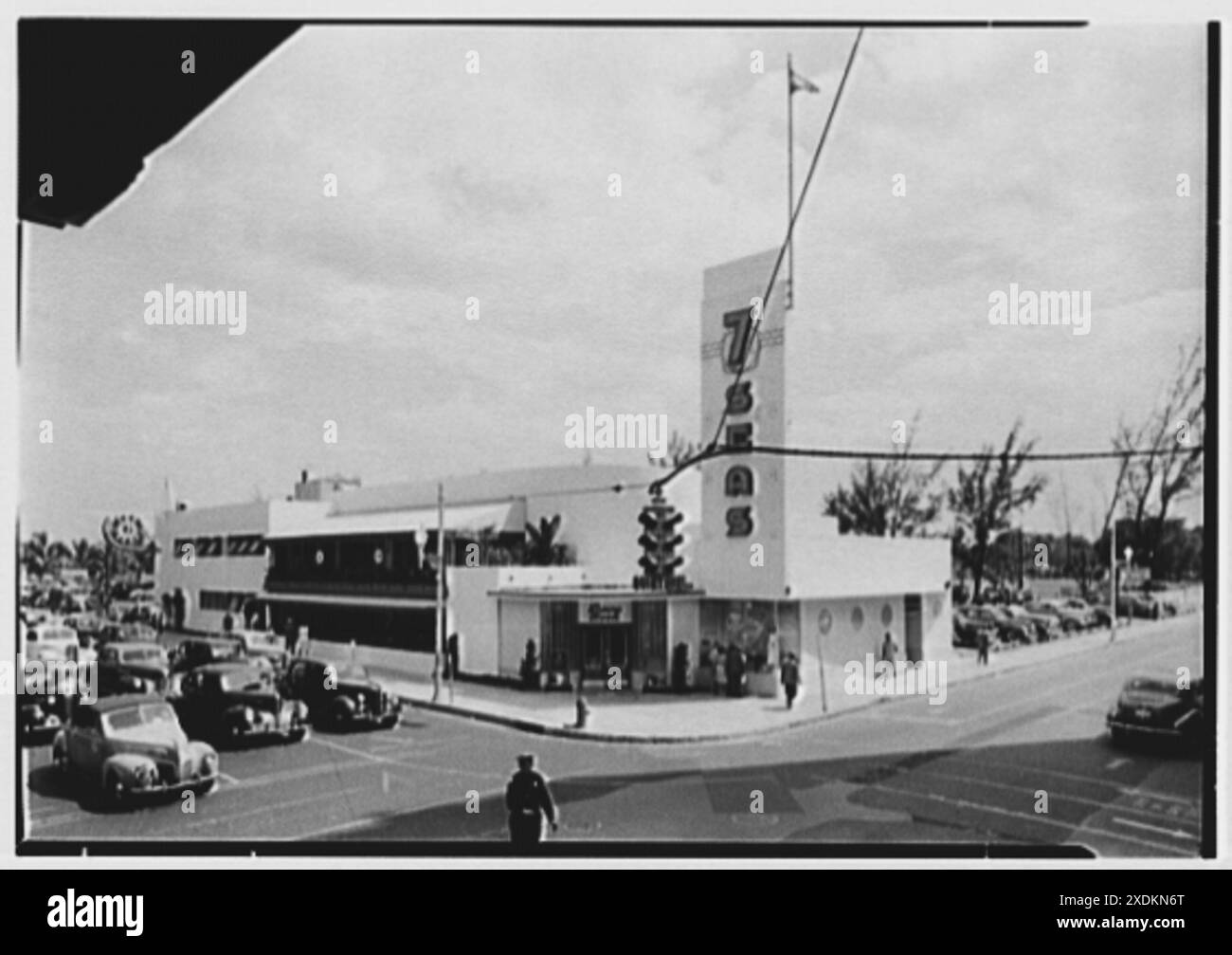 Seven Seas Restaurant, Miami, Florida. Exterior, general view. Gottscho ...