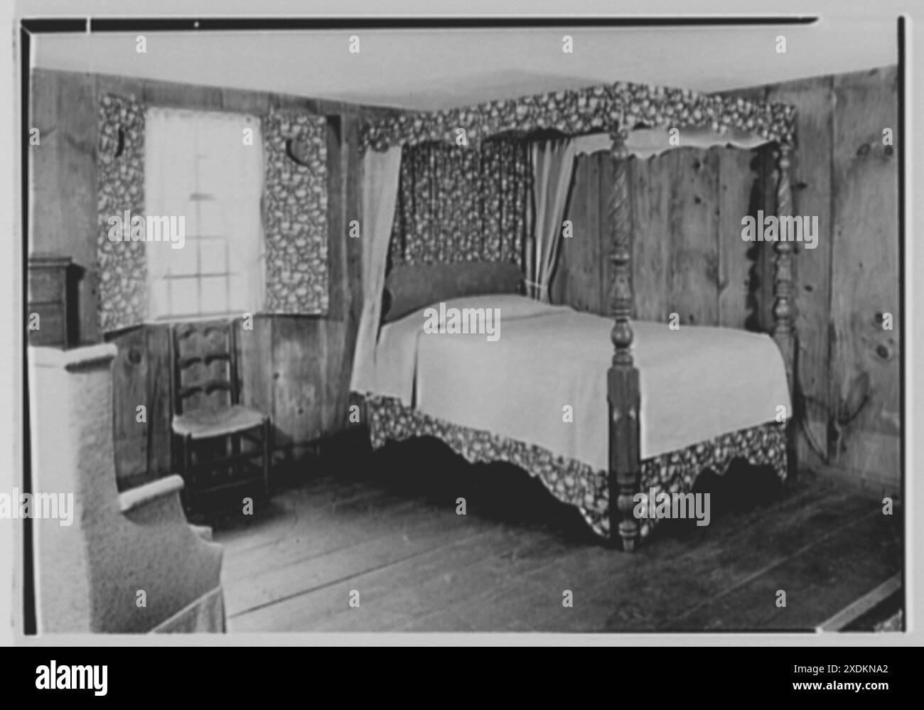 Gilbert house, residence in Sturrowtown, Massachusetts. Bed no. 1 ...