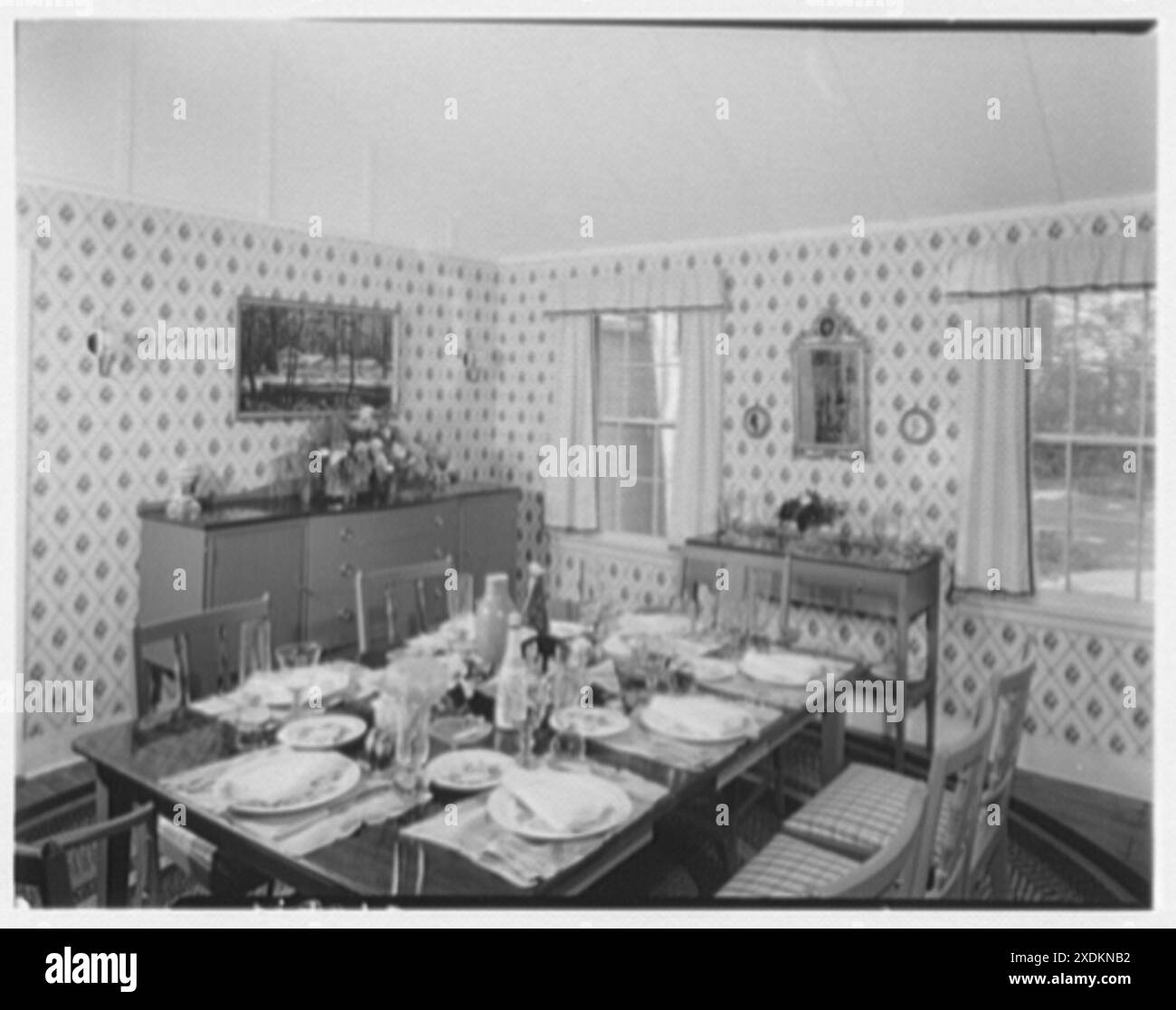 Mrs. Claire Bach, residence in Stamford, Connecticut. Dining room I ...