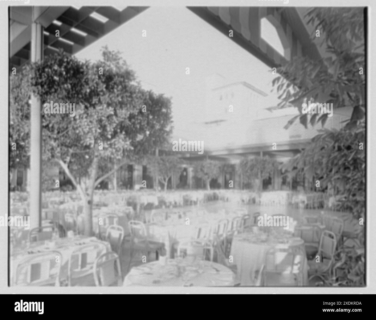 Everglades Club, Orange Room, Palm Beach, Florida. General cross view ...