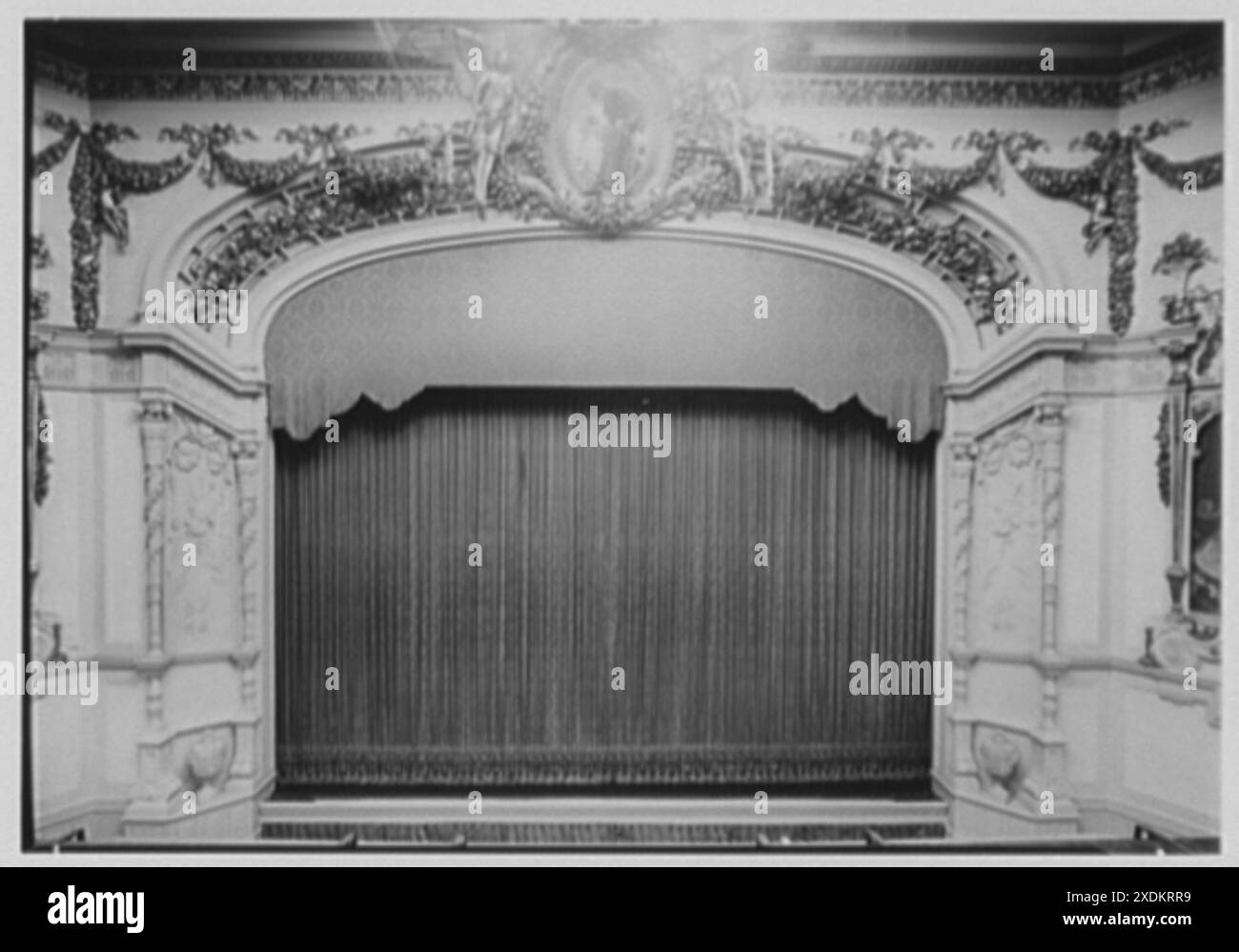 Fulton Theatre, W. 46th St., New York City. Proscenium arch. Gottscho ...