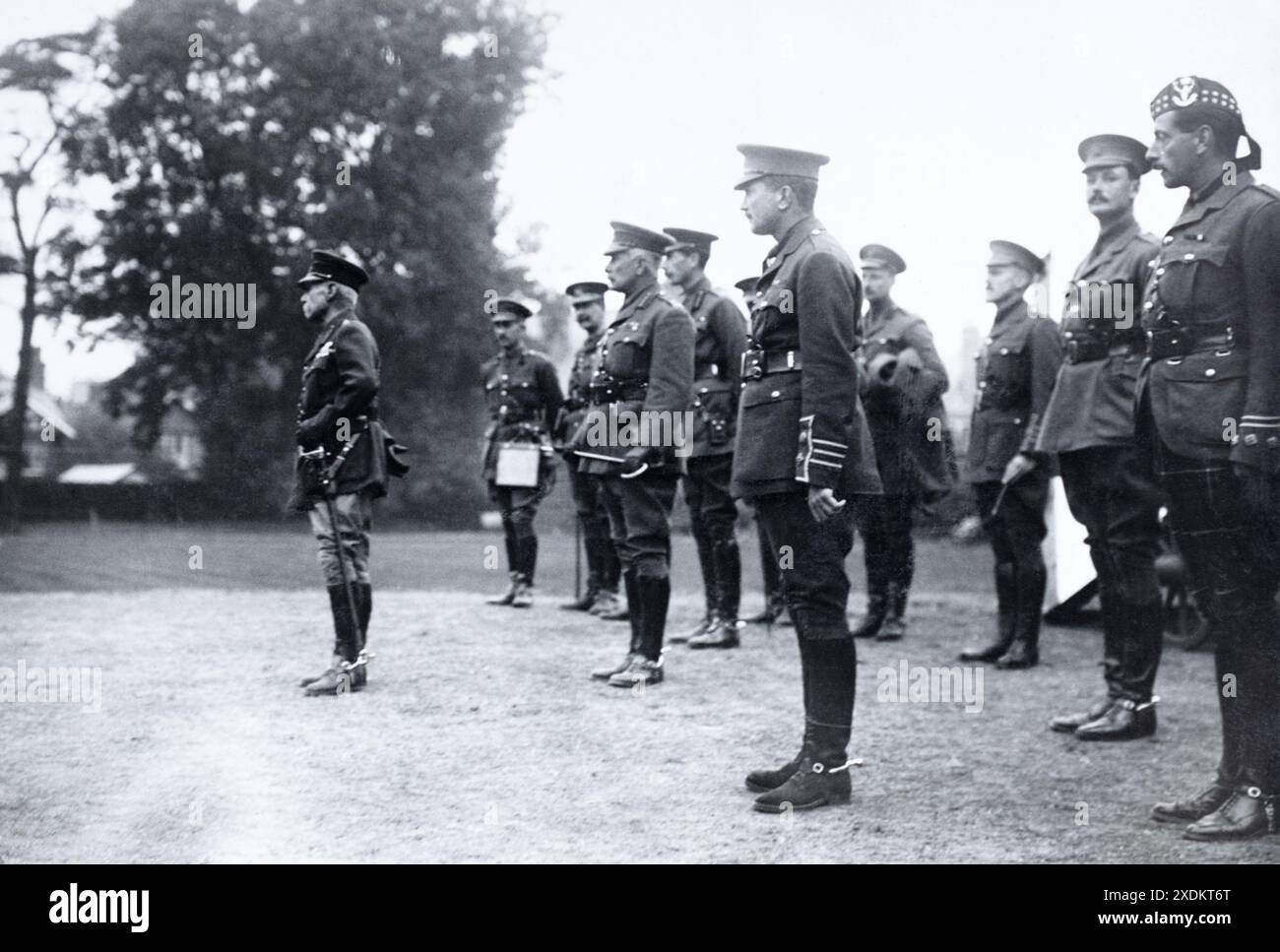 A General and other British army officers during the First World War Stock Photo - Alamy