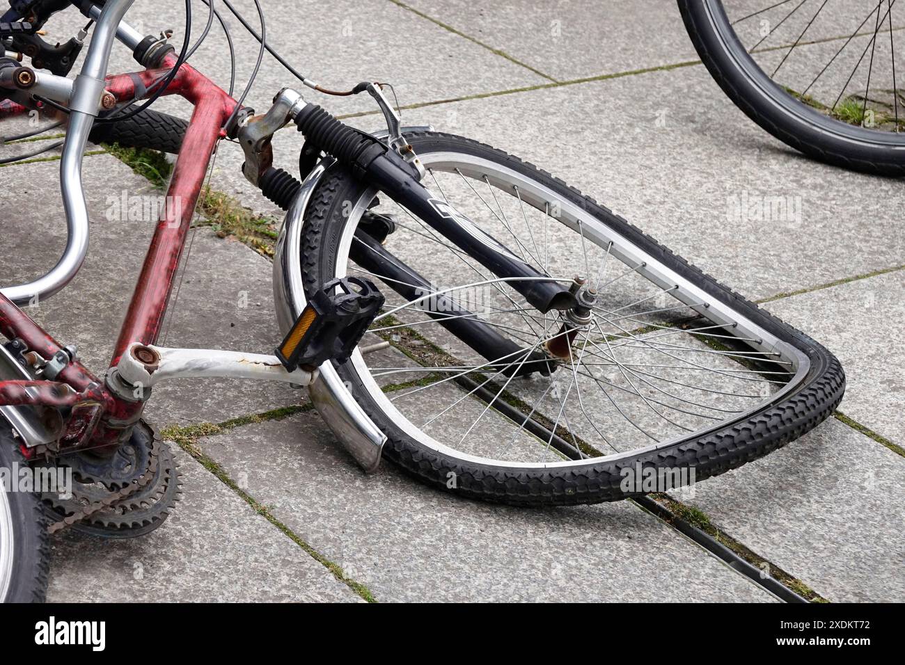 Destroyed bicycle, Germany Stock Photo - Alamy