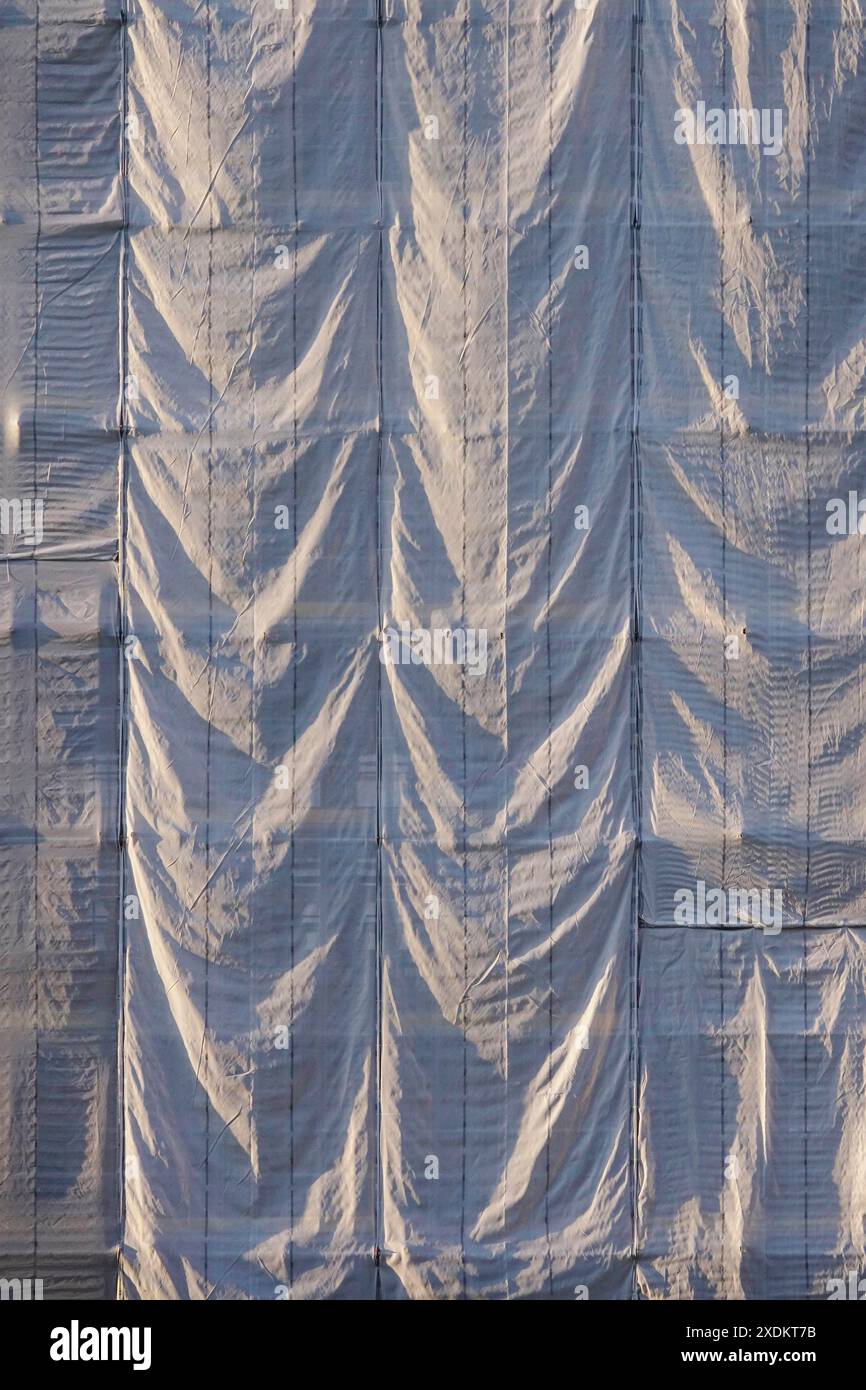 Scaffolding with cladding, Germany Stock Photo - Alamy