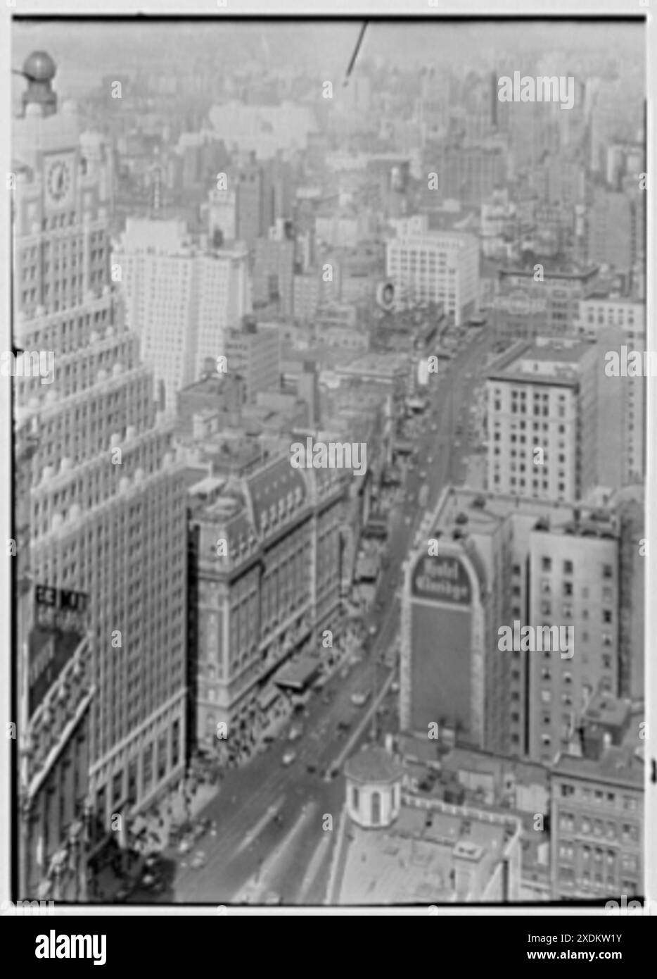 New York city views. Times Square from Continental Building. Gottscho ...
