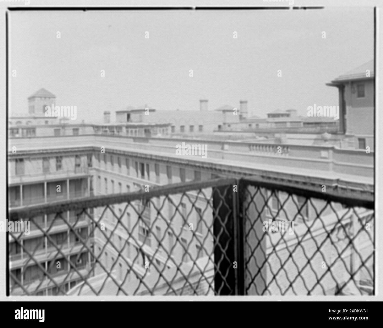 Bellevue Hospital, 28th St., New York City. View from 9th floor ...
