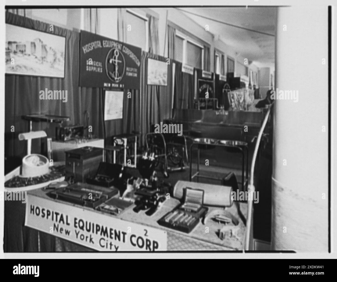 Hospital Equipment Corp. Booth at Hotel Pennsylvania I. Gottscho ...