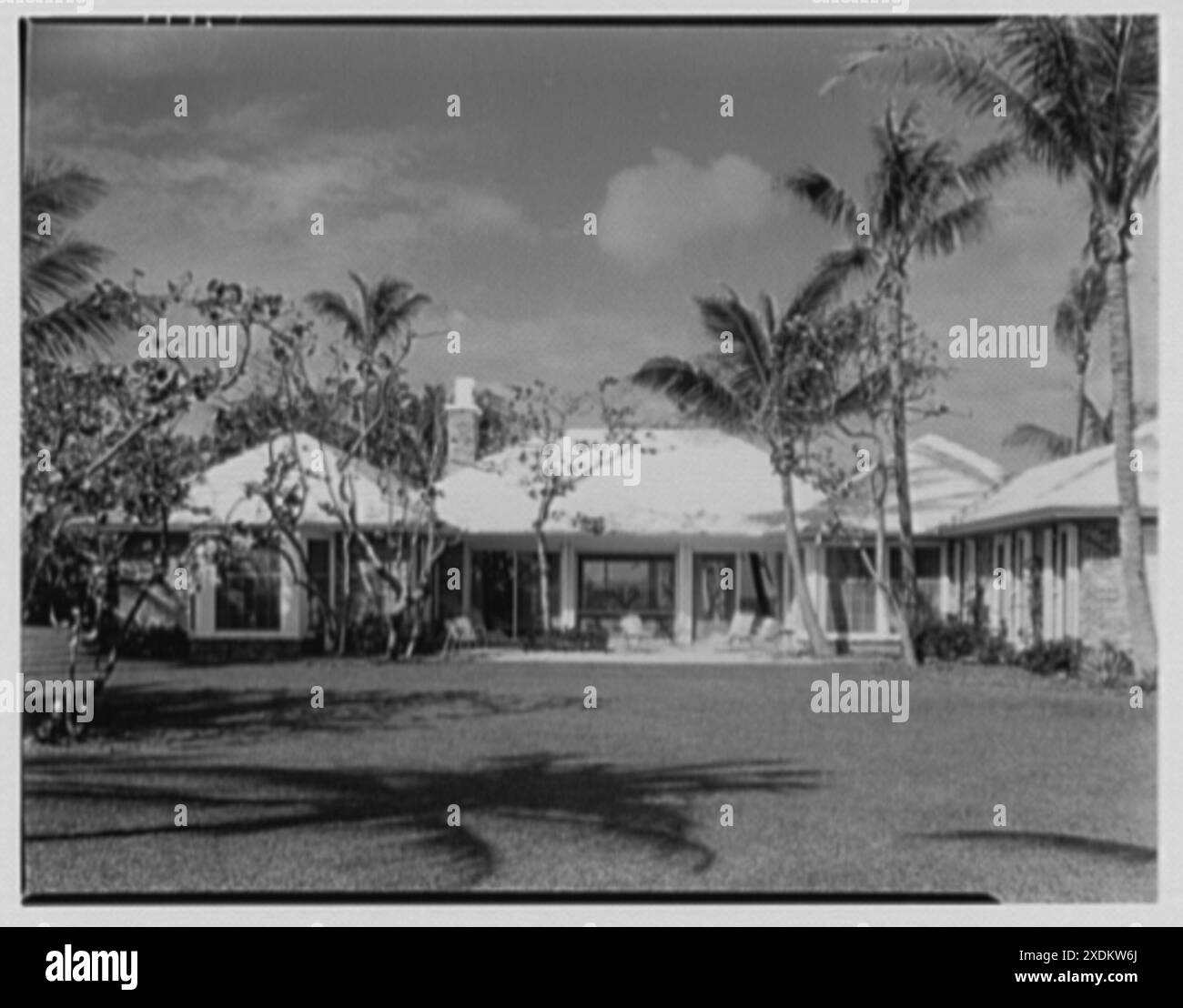 Charles B. Bolton, residence at 1290 S. Ocean Blvd., Palm Beach. Center ...