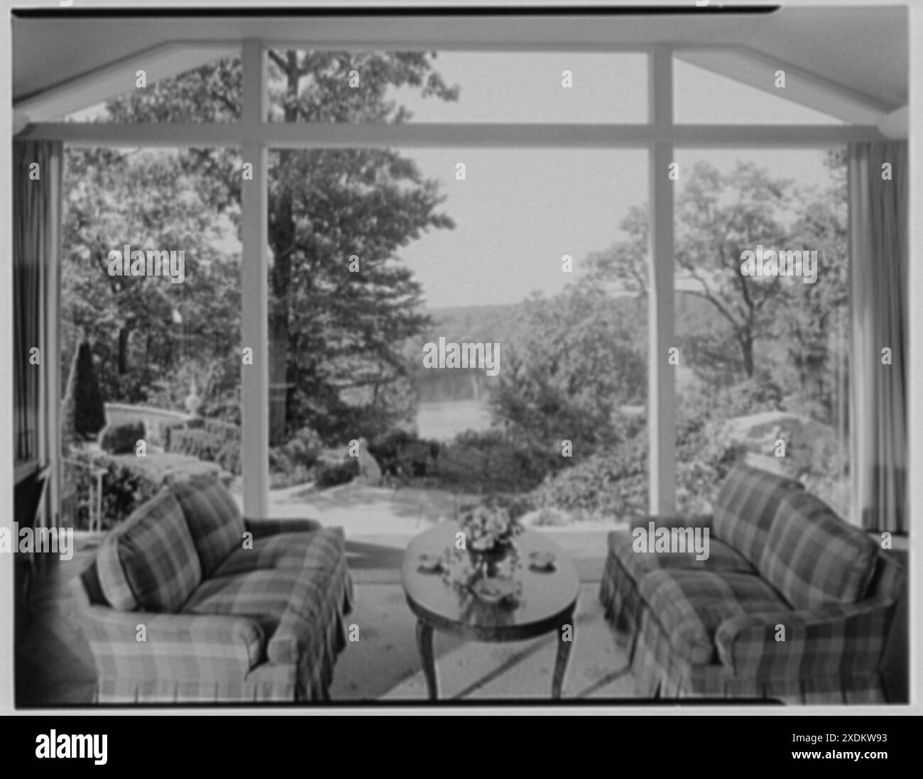 William R. Coe, residence in Mill Neck, Long Island. View through ...