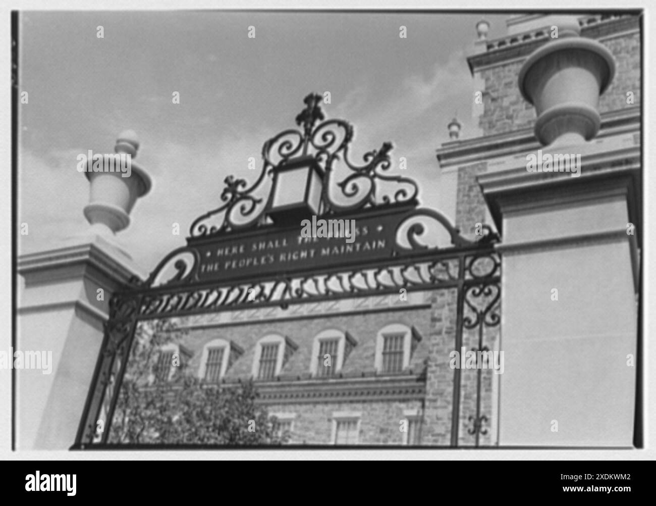 Poughkeepsie New Yorker Building, Poughkeepsie, New York. Entrance arch ...