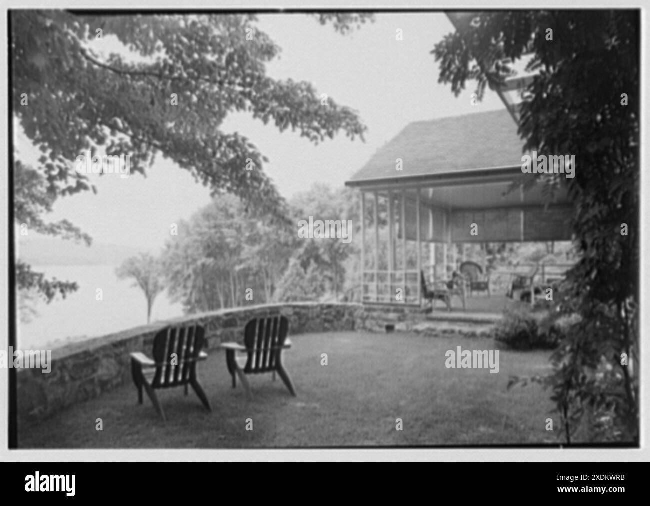 Harry I. Caesar, residence in Purdy, New York. Terrace II. Gottscho ...