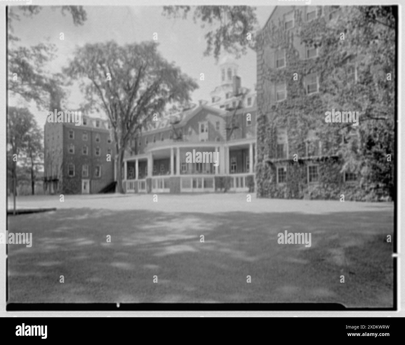 Hotel Otesaga, Cooperstown, New York. Lake facade from left. Gottscho ...
