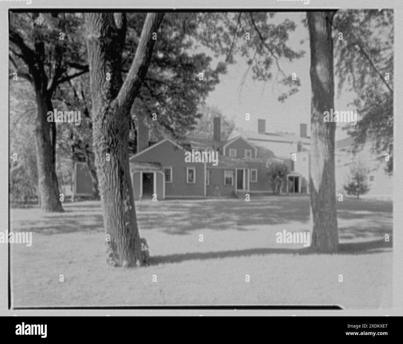 Wayside Inn, Sudbury, Massachusetts. Exterior, from northeast. Gottscho ...
