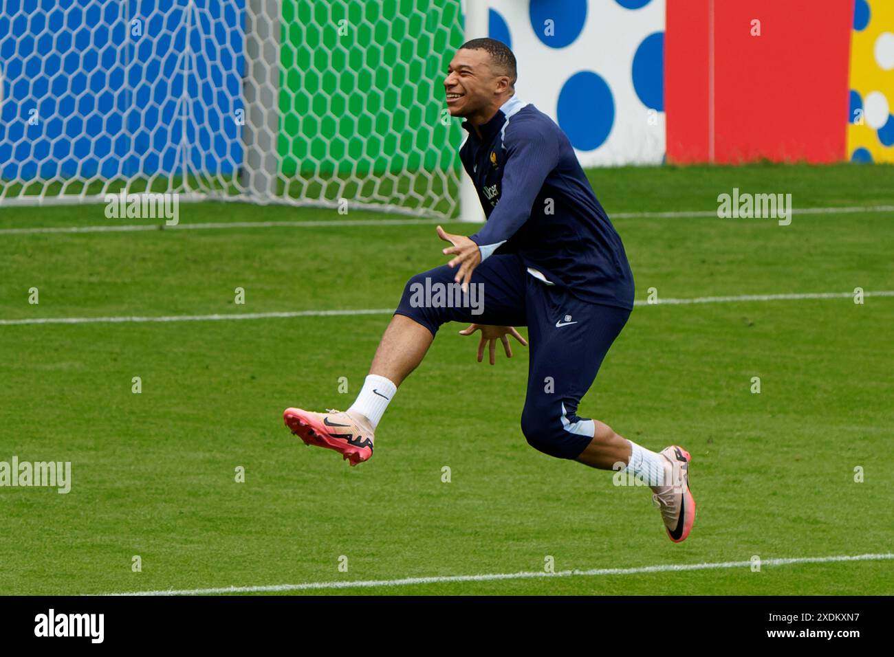 Kylian Mbappe of France during the training session at the Home Deluxe ...
