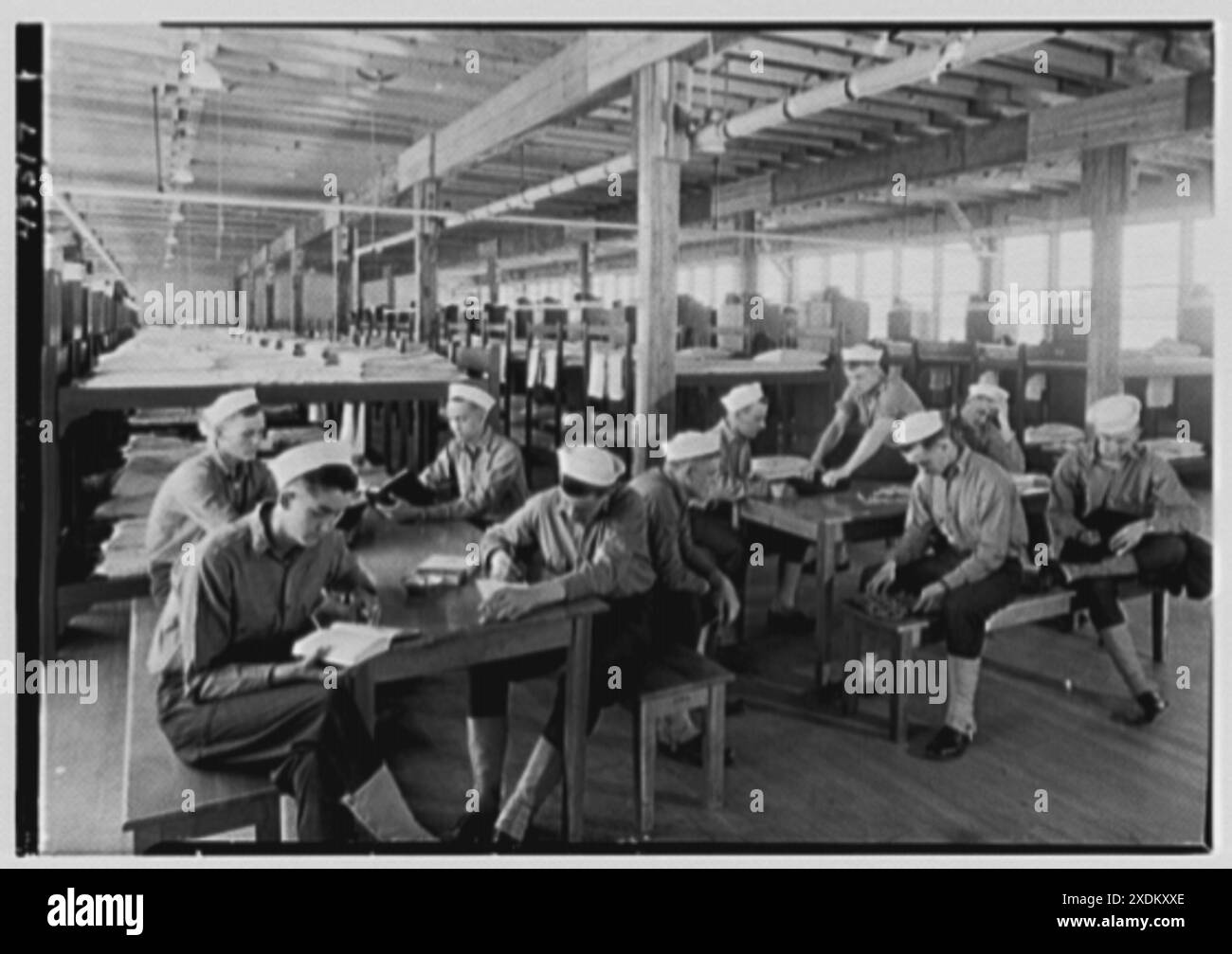 Bainbridge Naval Training Station, Bainbridge, Maryland. Barracks ...