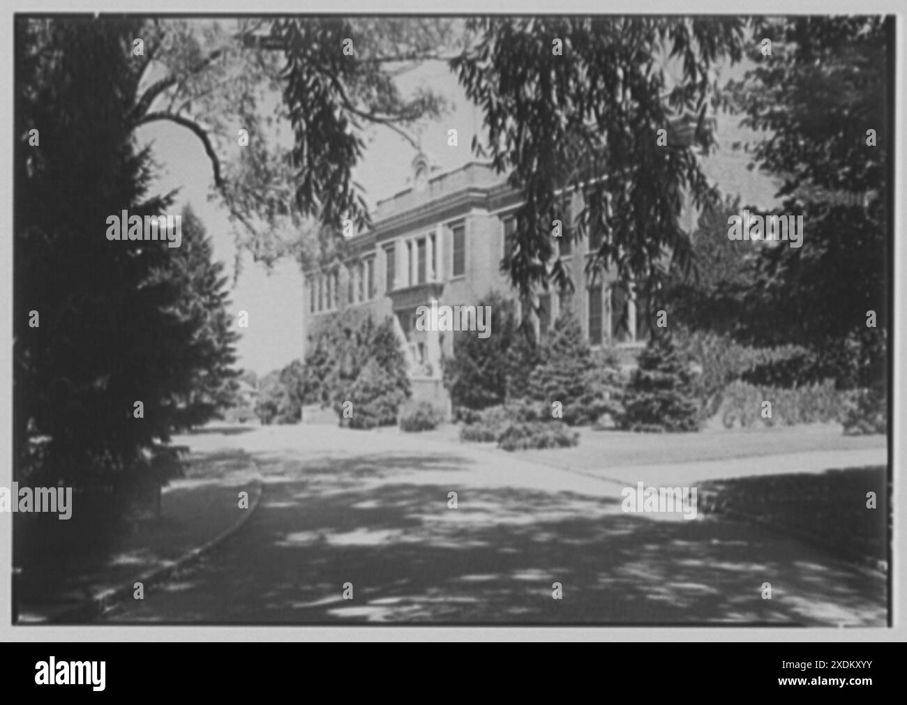 Woodmere Academy, Woodmere, Long Island. Main building. Gottscho ...