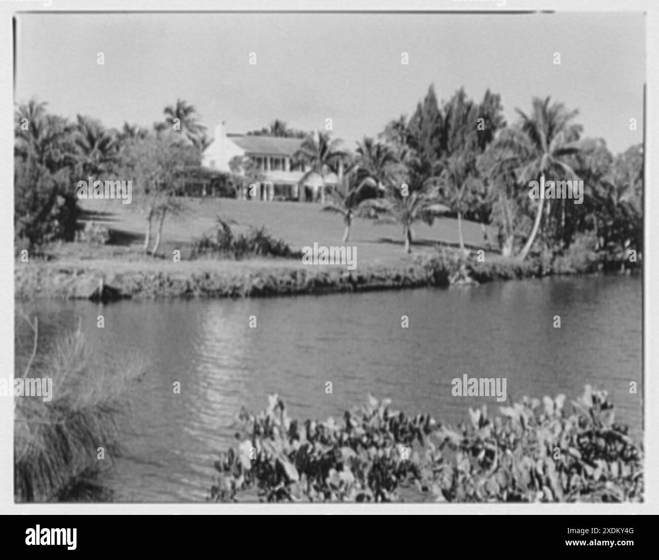 Mr. and Mrs. J.E. Kiernan, residence in Stuart, Florida. East facade ...