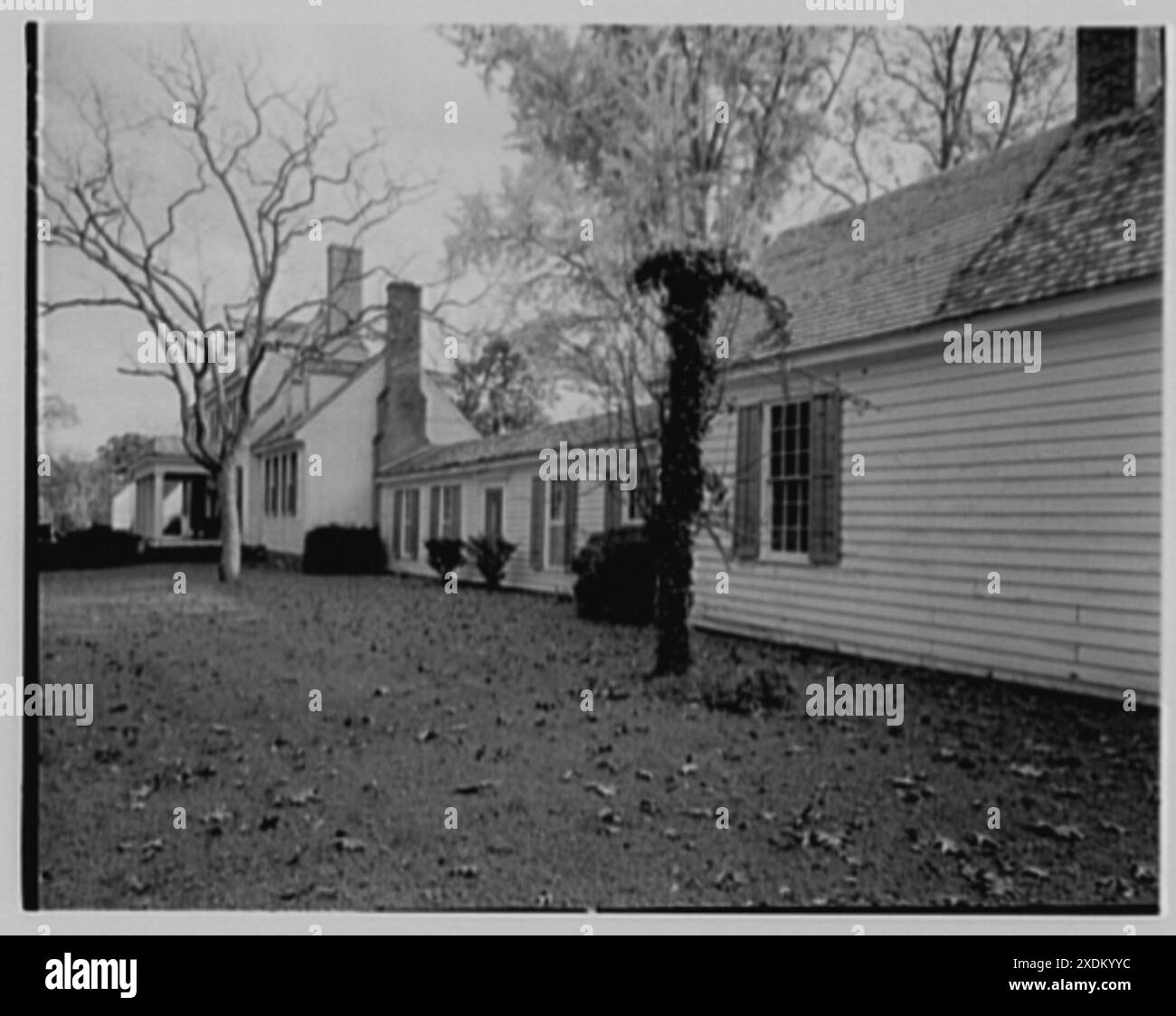 John Tyler, Sherwood Forest, residence in Virginia. Exterior I ...