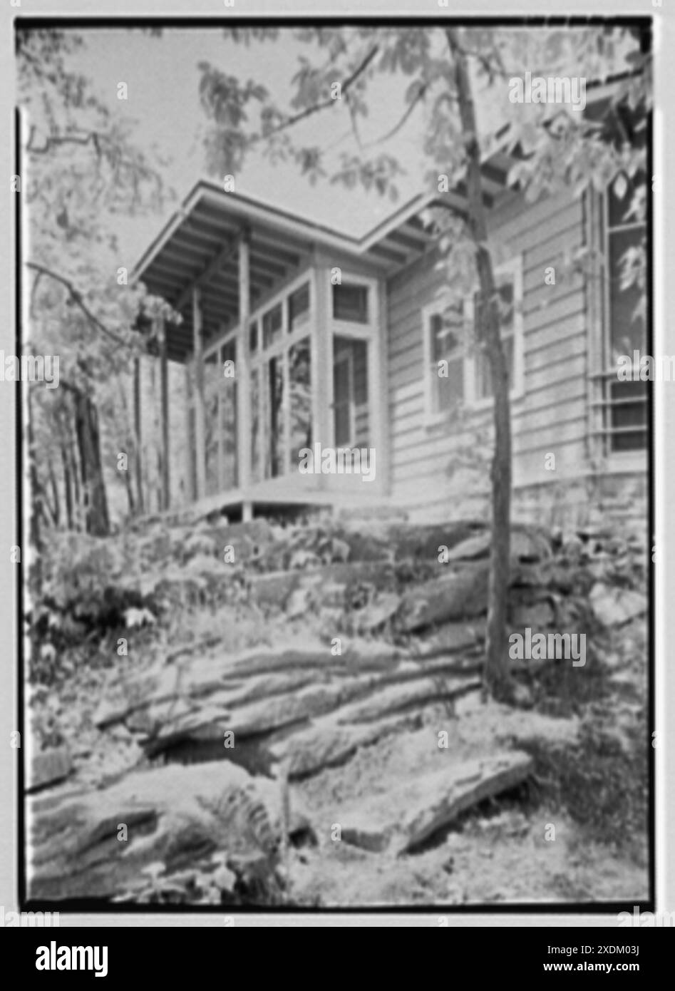 John C.B. Moore, residence in Pound Ridge, New York. Rear facade II ...