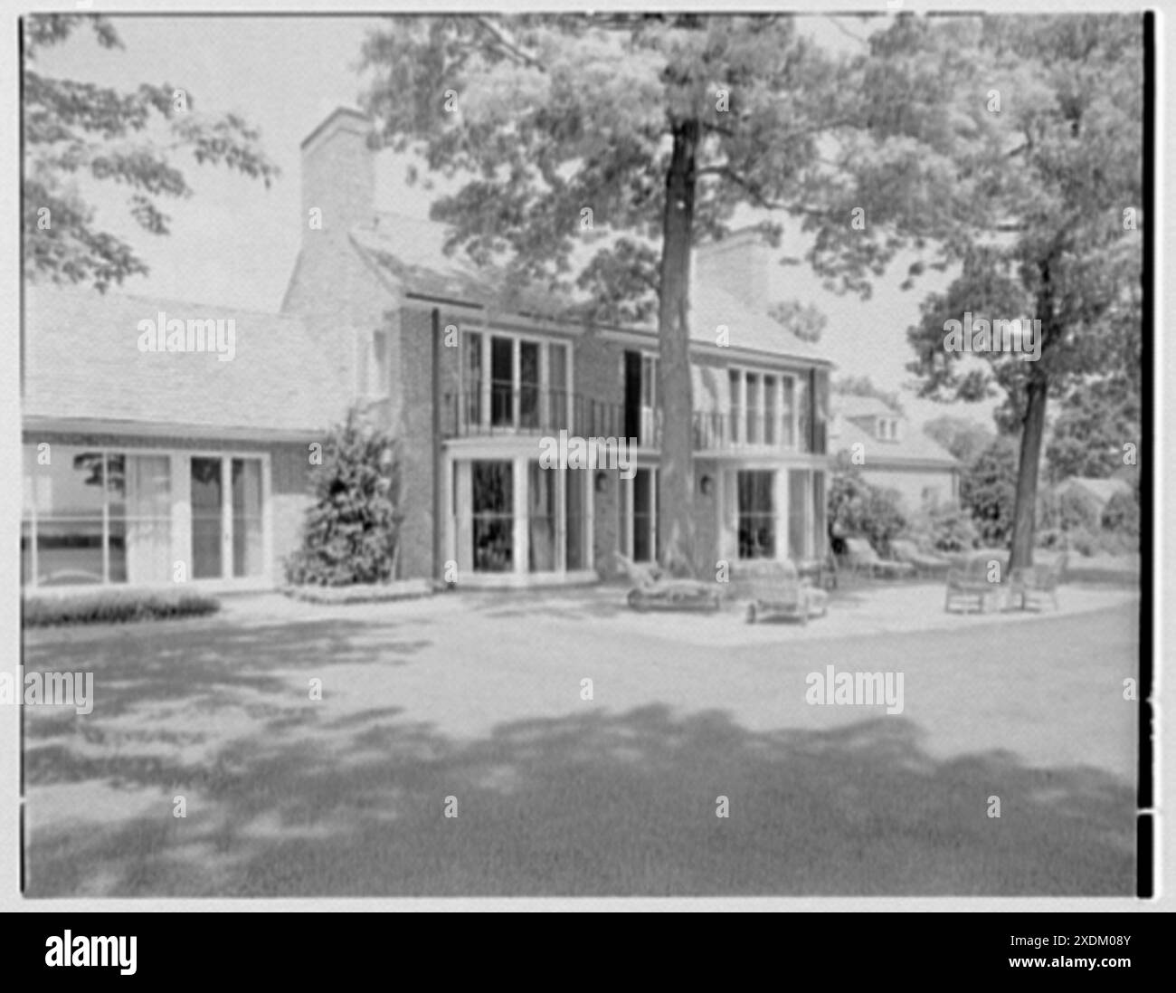 Robert F. De Graff, residence in Mill Neck, Long Island. East facade ...