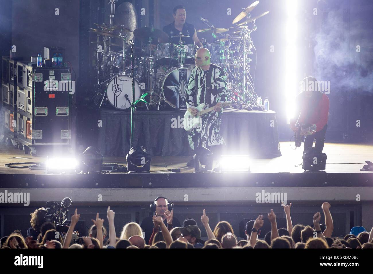 Billy Corgan, lead singer of The Smashing Pumpkins live on The World is ...