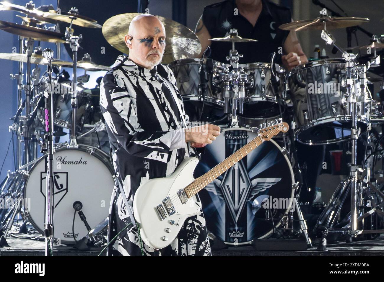 Billy Corgan, lead singer of The Smashing Pumpkins live on The World is ...