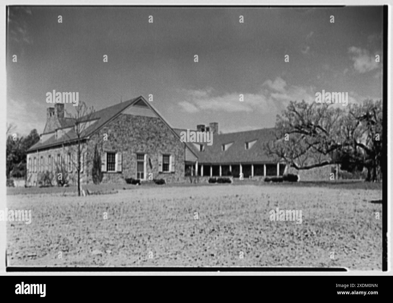 Franklin Delano Roosevelt Library, Hyde Park, New York. East facade ...