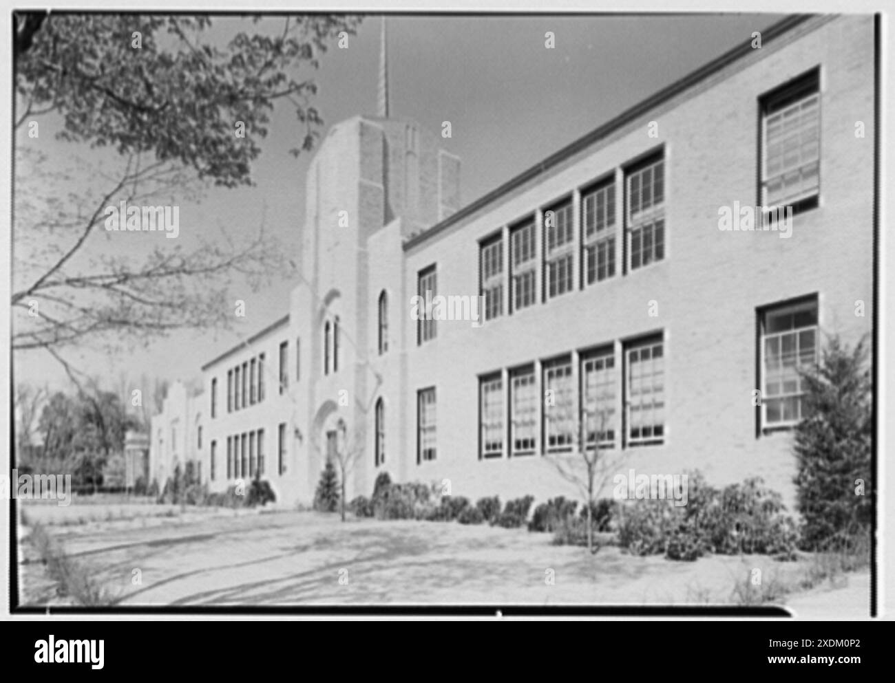 St. Augustine Parochial School, Larchmont, New York. South facade ...