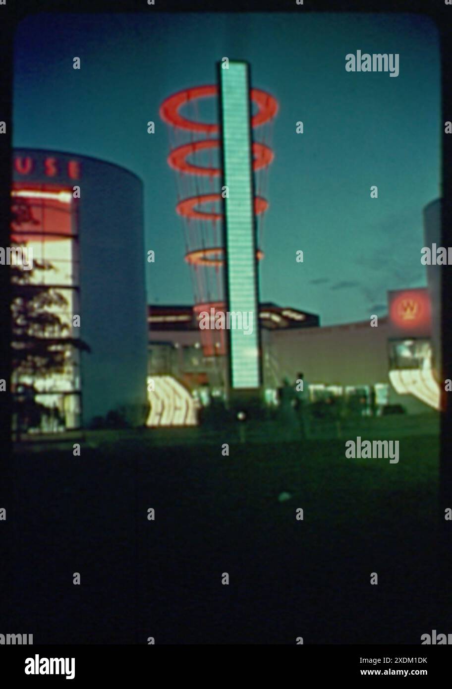 World's Fair. Singing Tower of Light and Westinghouse Building, view ...