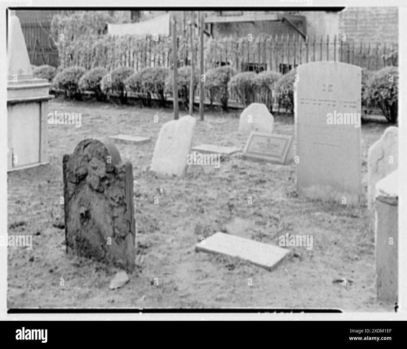 New York City views. Old cemetery no. 2, Shearith Israel, Old Bowery or ...