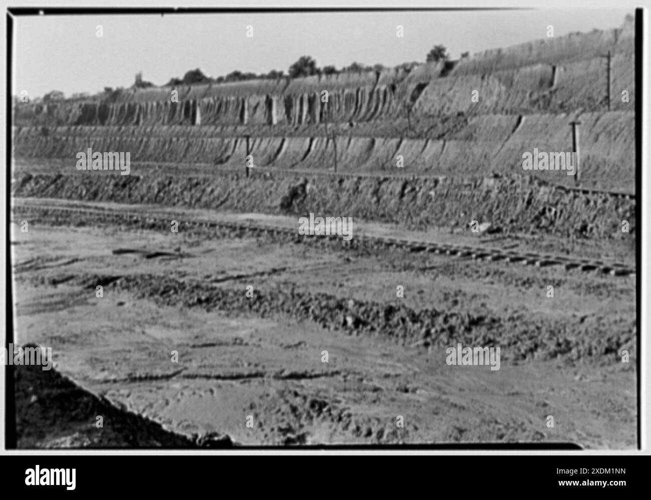 Jova Brick Works, Roseton, New York. Clay bank II. Gottscho-Schleisner ...