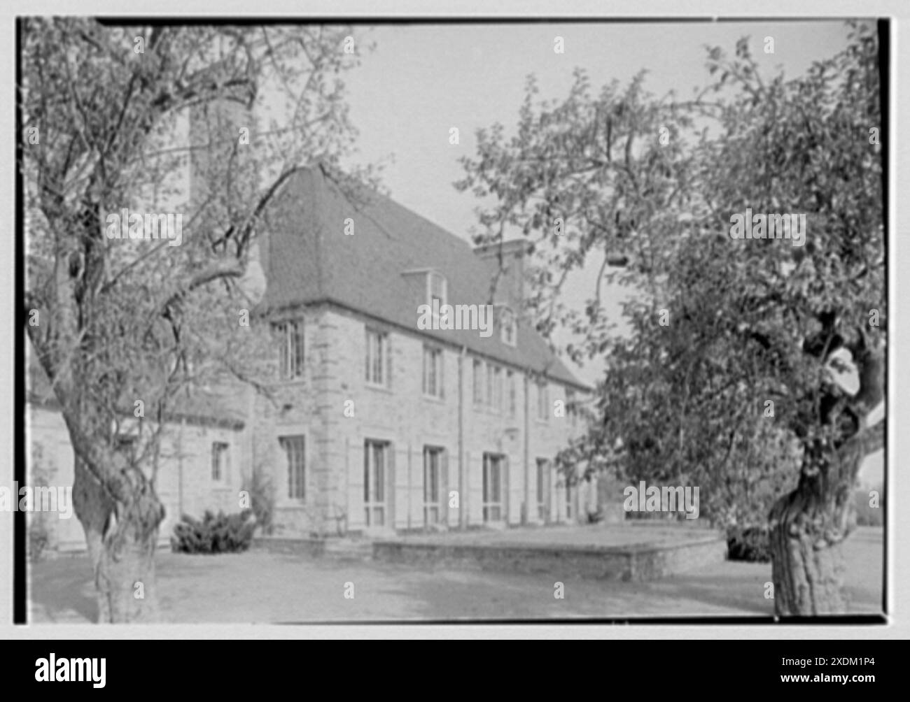 Rush Sturges, residence in Wakefield, Rhode Island. East facade, from ...