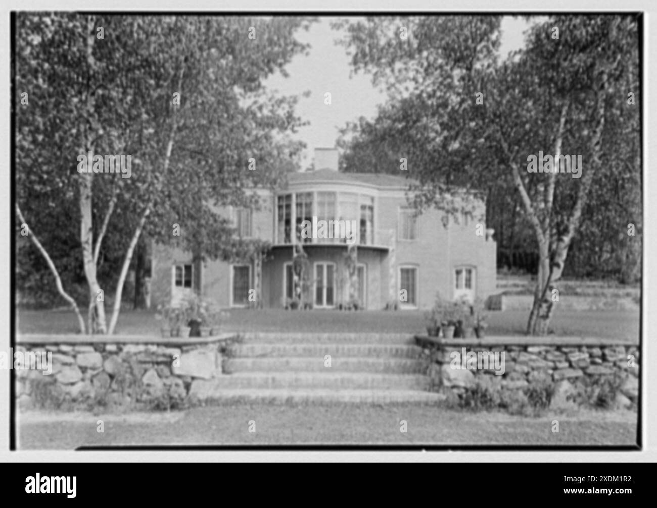 S.A. Mitchell, residence in Locust Valley, Long Island. Rear facade ...