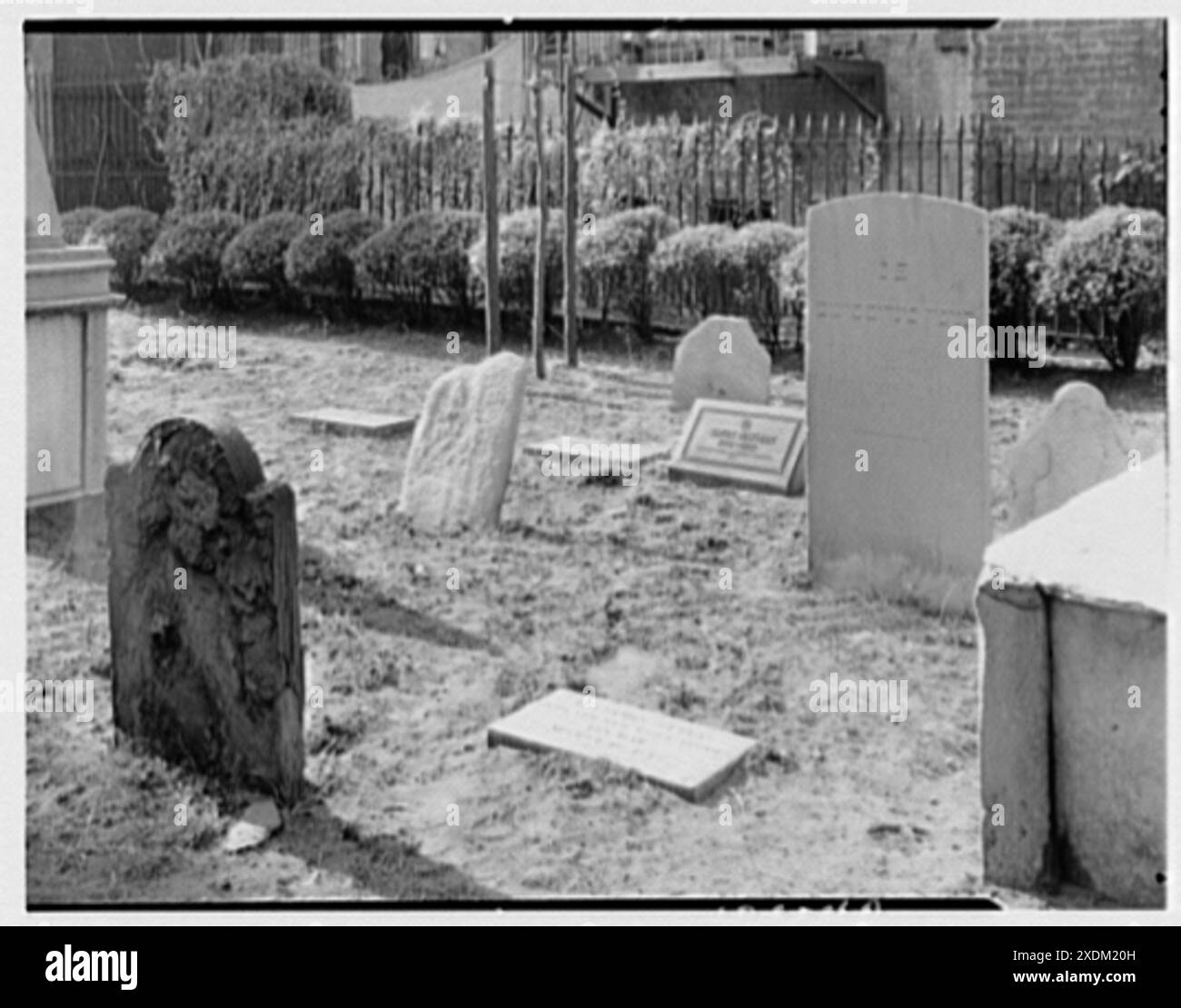 New York City views. Old cemetery no. 2, Shearith Israel, Old Bowery or ...