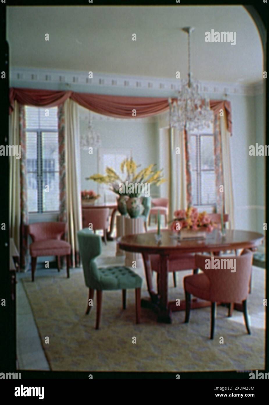 Harry Doehla, residence in Palm Beach, Florida. Detail, dining room ...
