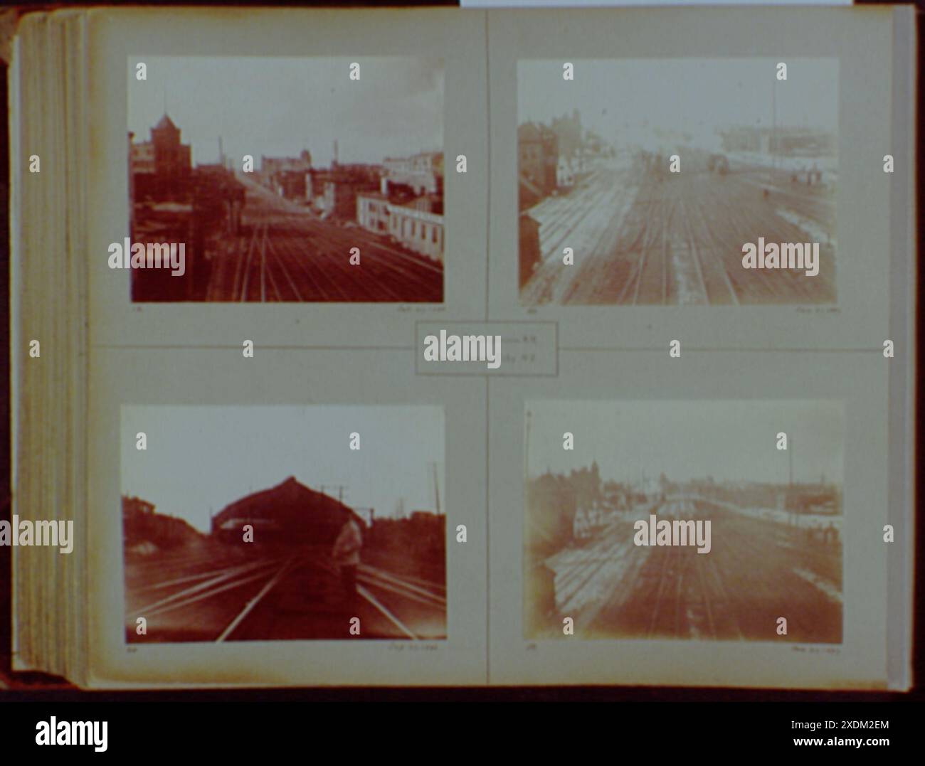 Early years, snapshots, 1896-1898. In the Pennsylvania Railroad yard ...