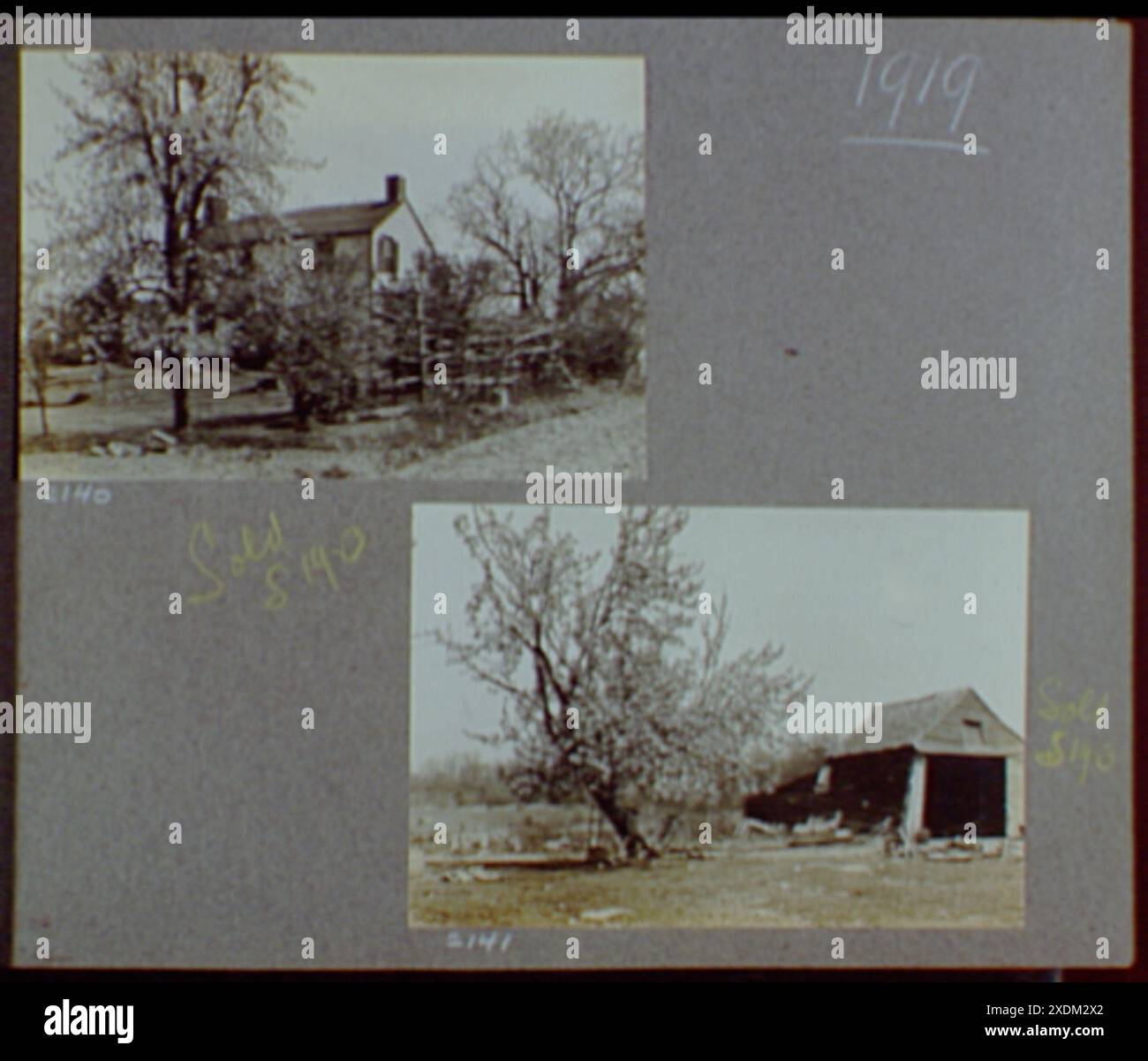 Reference prints, 1919-1920, numbers 2133-2377. House from rear through ...