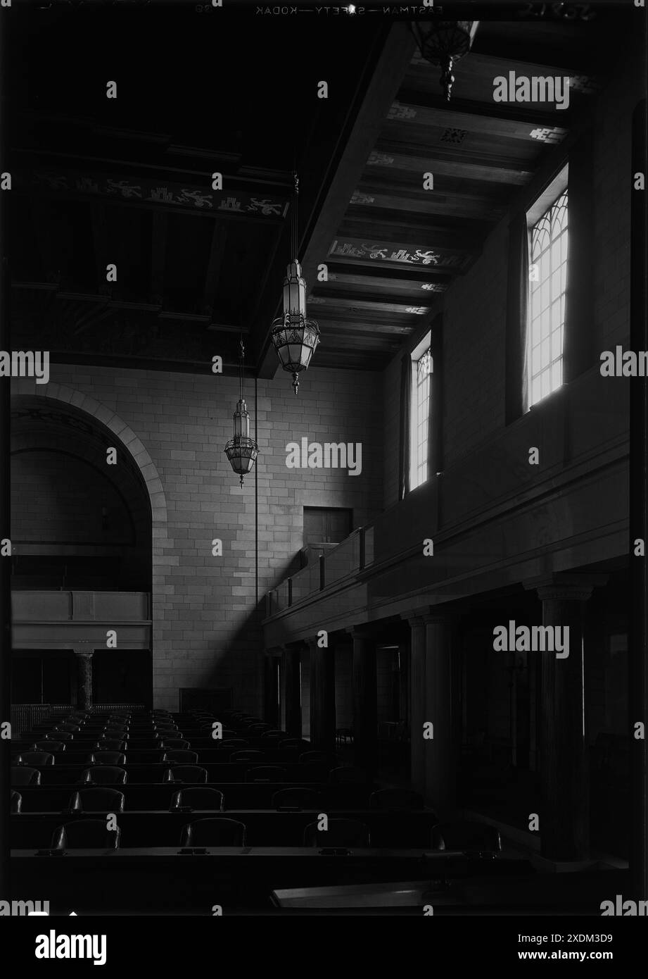 Nebraska State Capitol, Lincoln, Nebraska. House chamber, sharp view ...