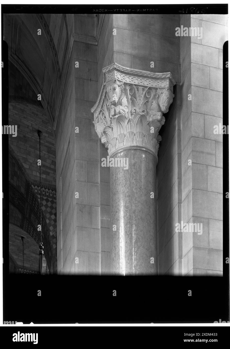 Nebraska State Capitol, Lincoln, Nebraska. Vestibule column cap I ...