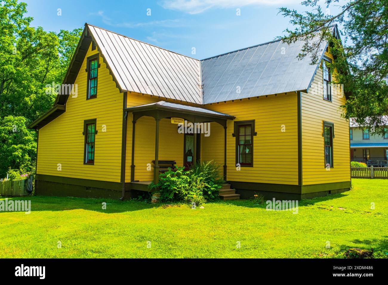 Rugby, Tennessee, USA - July 29, 2023: Onderdonk Cottage is a private ...