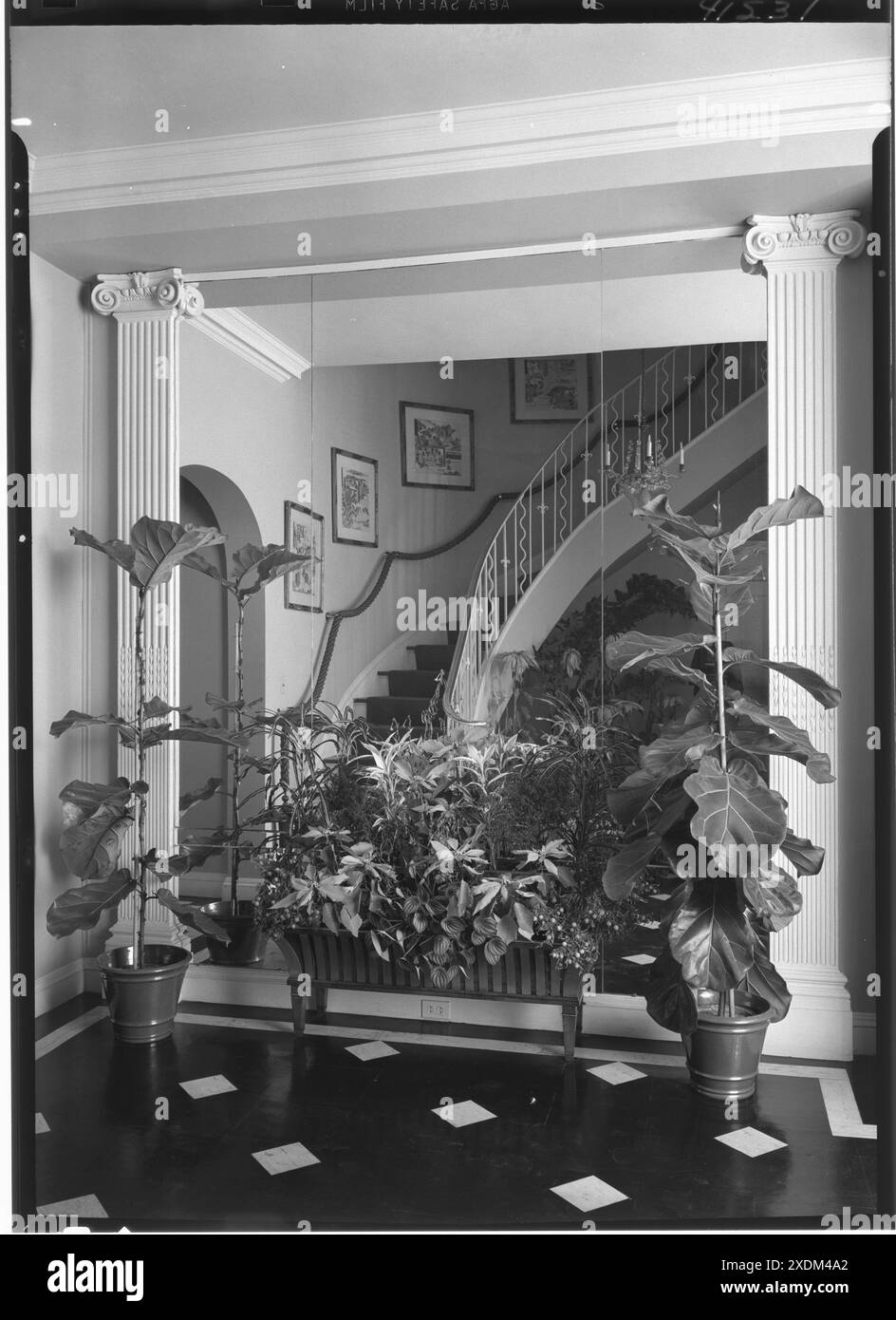 William R. Coe, residence, River House, New York City. Entrance, hall ...