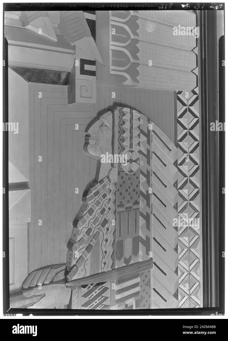 Nebraska State Capitol, Lincoln, Nebraska. Senate doors, detail brave ...