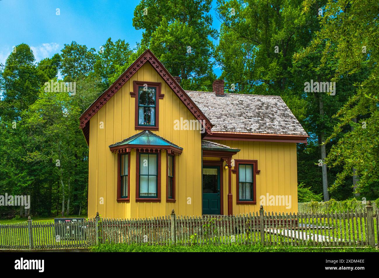 Rugby, Tennessee, USA - July 29, 2023: The Percy Cottage was ...