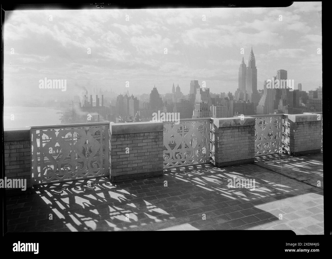 River House, 52nd St. and E. River, New York City. Parapet, 27th floor ...