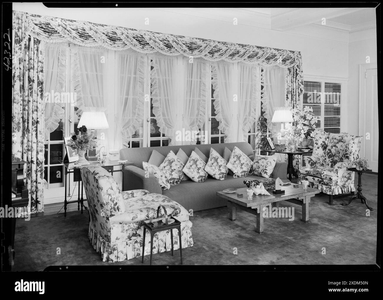 William S. Paley, residence in Manhasset, Long Island, New York. Living ...