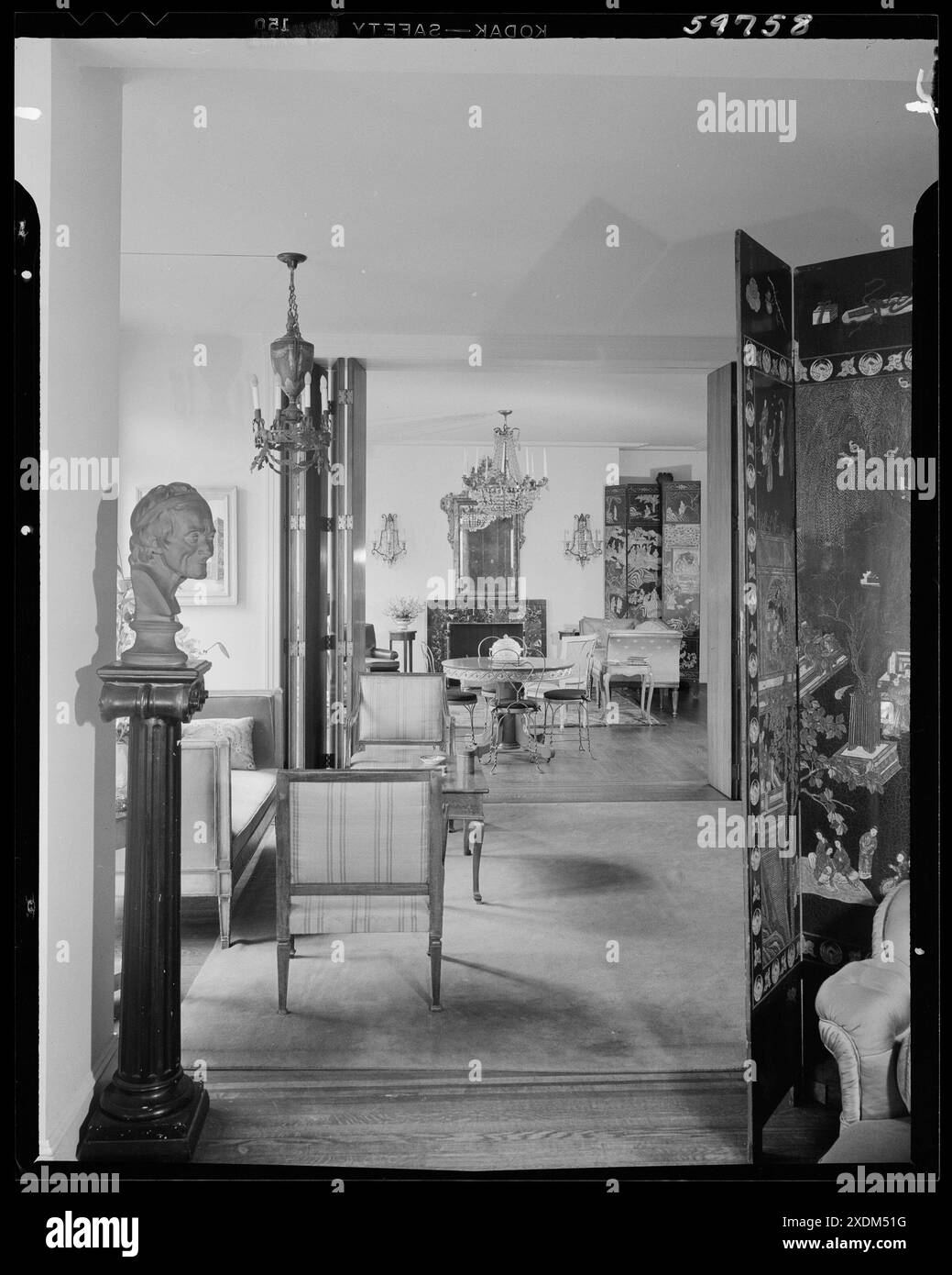 Elizabeth Draper, residence at 840 Park Ave., New York City. Long view ...