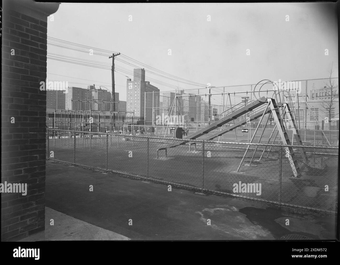 School playground (PS 122), Kingsbridge Rd. and Bailey Ave., Bronx ...