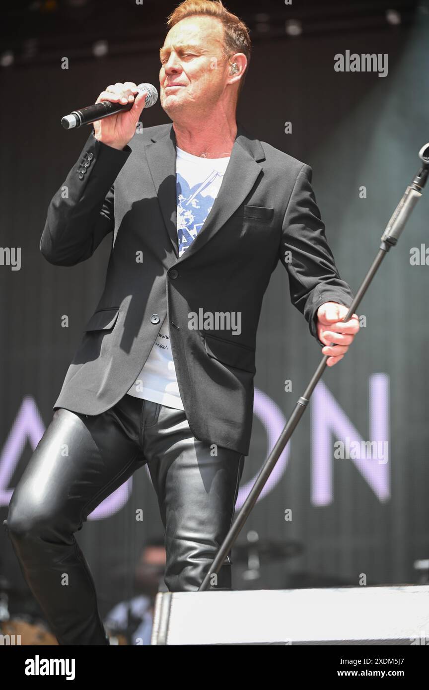 Jason Donovan Performing at Lets Rock Leeds 80s Festival 2024 ,Leeds ...