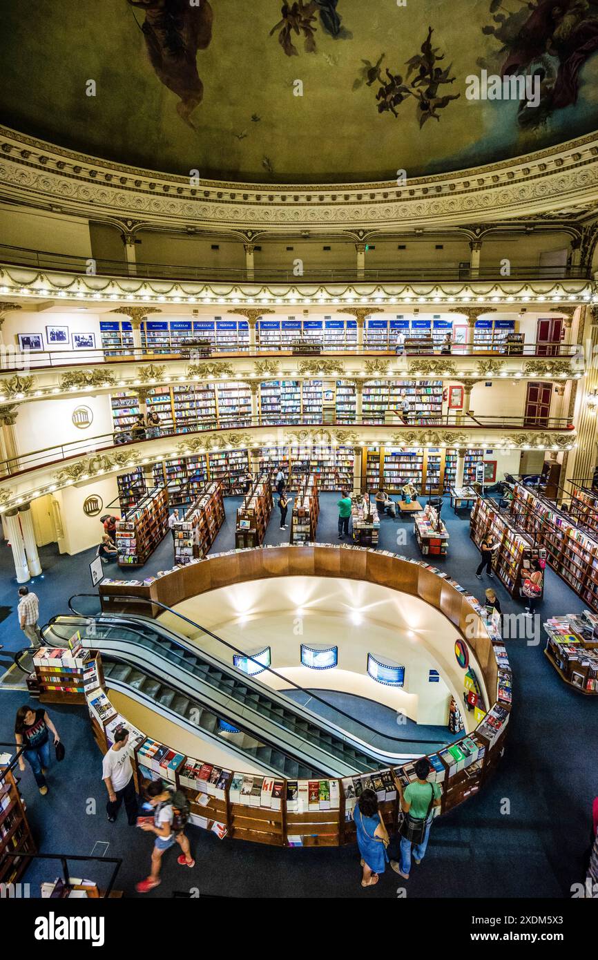 El Ateneo library, former Grand Splendid theater from the beginning of ...